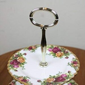 Royal Albert Old Country Roses Three-Tier Cake Stand, 11.5", Multi