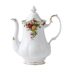 royal doulton royal albert old country roses large coffee pot, 42 oz, multi