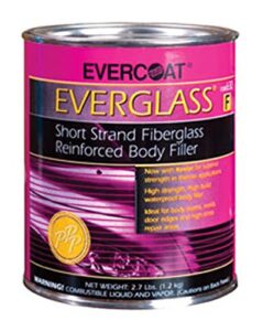 evercoat everglass short strand fiberglass reinforced filler – waterproof filler – 32 fl oz