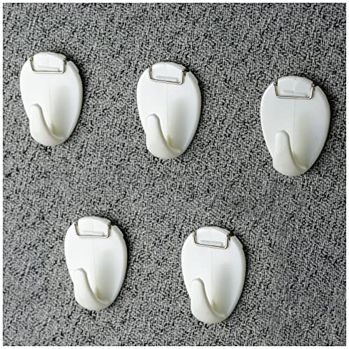 Officemate Cubicle Hooks, White, Set of 5 (30180)