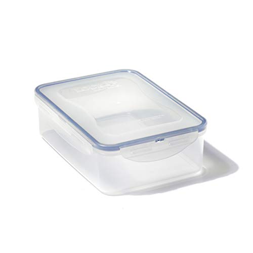 LocknLock Easy Essentials Food Storage lids/Airtight containers, BPA Free, Rectangle-54 oz-for Veggies, Clear