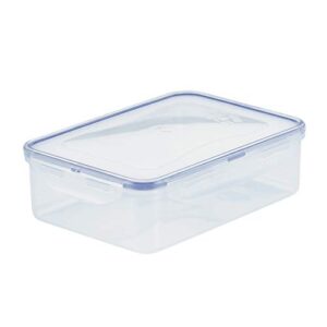 LocknLock Easy Essentials Food Storage lids/Airtight containers, BPA Free, Rectangle-54 oz-for Veggies, Clear