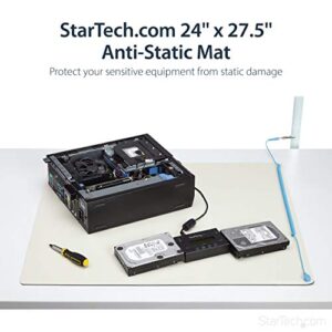 StarTech.com Anti-Static Mat - 25” x 27.5” Electrical Grounding Desk Pad - For Home or Work - Beige (M3013)