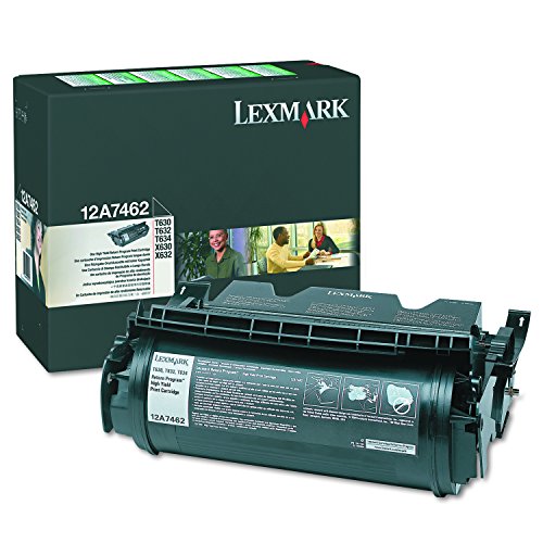 Lexmark 12A7462 High-Yield Toner, 21000 Page-Yield, Black