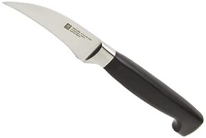 zwilling four stars peeling knife, silver/black