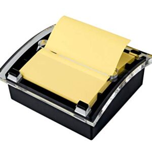 Post-it Pop-up Notes Dispenser, 3x3 in, Black Base Clear Top (DS330-BK)