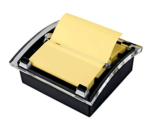 Post-it Pop-up Notes Dispenser, 3x3 in, Black Base Clear Top (DS330-BK)