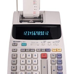 Sharp EL-1801V Ink Printing Calculator, Fluorescent Display, AC, Off-White