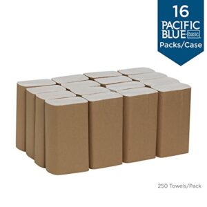 Pacific Blue Basic Multifold Paper Towels (Previously Branded Acclaim) by GP PRO (Georgia-Pacific), White, 20204, 250 Towels Per Pack, 16 Packs Per Case, (Case of 16 Packs, 250 per Pack)