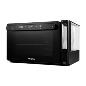 anova precision smart oven, combination countertop oven for the home cook, convection, steam, bake, broil, roast, and dehydrate cooking options, professional grade combi oven, smartphone app included