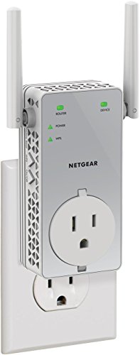 NETGEAR AC750 Wi-Fi Range Extender + Extra Outlet (EX3800-100NAS)