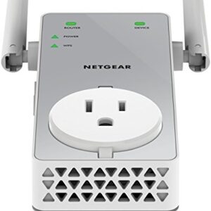 NETGEAR AC750 Wi-Fi Range Extender + Extra Outlet (EX3800-100NAS)