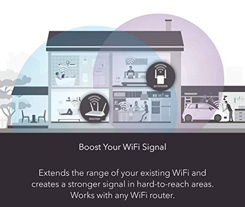 NETGEAR AC750 Wi-Fi Range Extender + Extra Outlet (EX3800-100NAS)