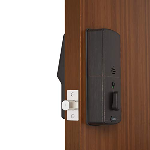 Lockly Fingerprint Bluetooth Keyless Entry Door Smart Lock (PGD728F) | Advanced 3D Fingerprint Reader | Discrete PIN Code Input | iOS and Android Compatible | Auto Lock | Battery Backup