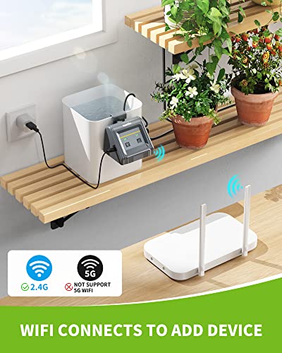 RAINPOINT WiFi Automatic Watering System For Indoor Potted Plants, DIY Drip Irrigation Kit Remotely Control Auto/Manual/Delay Watering Mode via APP, Automatic Self-Watering Irrigation System with Pump