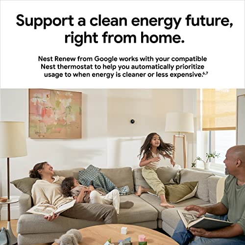 Google Nest Learning Thermostat - Programmable Smart Thermostat for Home - 3rd Generation Nest Thermostat - Works with Alexa - White