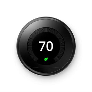 google nest learning thermostat – programmable smart thermostat for home – 3rd generation nest thermostat – works with alexa – black