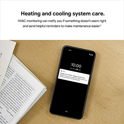 Google Nest Thermostat - Smart Thermostat for Home - Programmable Wifi Thermostat - Snow