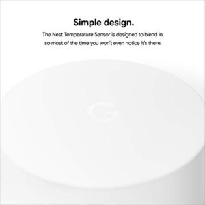 Google Nest Temperature Sensor 3 Count Pack - Nest Thermostat Sensor - Nest Sensor That Works with Nest Learning Thermostat and Nest Thermostat E - Smart Home