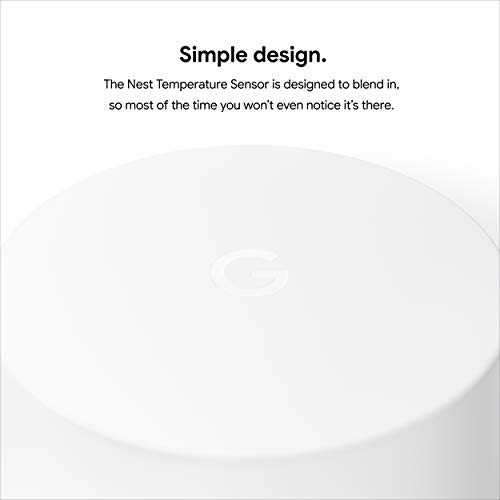 Google Nest Temperature Sensor 3 Count Pack - Nest Thermostat Sensor - Nest Sensor That Works with Nest Learning Thermostat and Nest Thermostat E - Smart Home