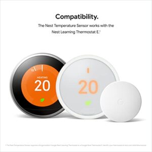 Google Nest Temperature Sensor 3 Count Pack - Nest Thermostat Sensor - Nest Sensor That Works with Nest Learning Thermostat and Nest Thermostat E - Smart Home