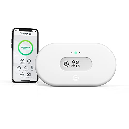 Airthings 2960 View Plus - Radon & Air Quality Monitor (PM, CO2, VOC, Humidity, Temp, Pressure)