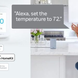 Honeywell Home T9 WiFi Smart Thermostat with 1 Smart Room Sensor, Touchscreen Display, Alexa and Google Assist