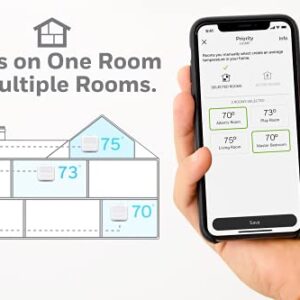 Honeywell Home T9 WiFi Smart Thermostat with 1 Smart Room Sensor, Touchscreen Display, Alexa and Google Assist