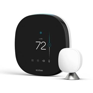 ecobee smartthermostat with voice control , black