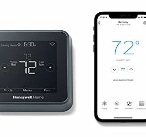 Honeywell Home RCHT8610WF T5 Smart Thermostat Energy Star Wi-Fi Programmable Touchscreen Alexa Ready - C-Wire Required