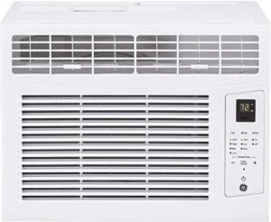 ge electronic air conditioner for window | 6,000 btu | easy install kit & remote included | complete with 3-speed fan & custom temperature control | cools up to 250 square feet | 115 volts | white