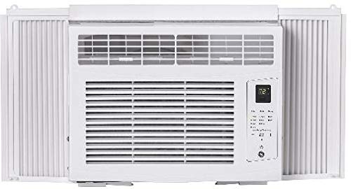 GE Electronic Air Conditioner for Window | 6,000 BTU | Easy Install Kit & Remote Included | Complete With 3-Speed Fan & Custom Temperature Control | Cools up to 250 Square Feet | 115 Volts | White