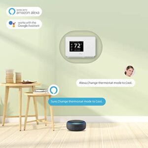 Vine Smart WiFi 7day/8period Programmable Thermostat Model TJ-225, Compatible with Alexa and Google Assistant