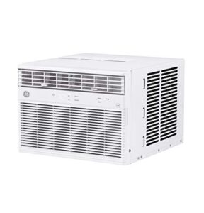 ge window air conditioner 8000 btu, wi-fi enabled, energy-efficient cooling for medium rooms, 8k btu window ac unit with easy install kit, control using remote or smartphone app