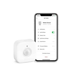 switchbot smart motion door sensor – wireless home security system, pir motion detector alert, add switchbot hub mini to make it compatible with alexa