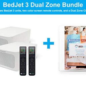 BedJet 3 Climate Control for Beds, Cooling Fan + Heating Air (Dual Temperature Zone - King Size)