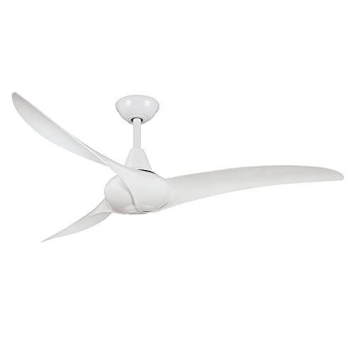 MINKA-AIRE F843-WH Wave 52 Inch 3 Blade Ceiling Fan in White Finish