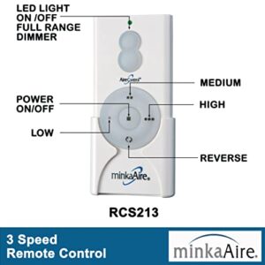 MINKA-AIRE F843-WH Wave 52 Inch 3 Blade Ceiling Fan in White Finish