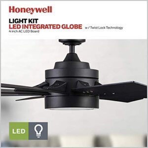 Honeywell Ceiling Fans 51473-01 Xerxes Ceiling Fan, 62, Matte Black