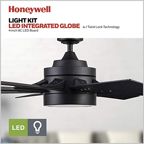 Honeywell Ceiling Fans 51473-01 Xerxes Ceiling Fan, 62, Matte Black