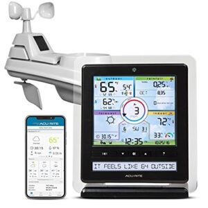 acurite iris (5-in-1) wireless indoor/outdoor weather station with remote monitoring alerts for weather conditions (01536m)