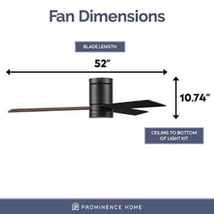 Prominence Home 51464-01 Espy Ceiling Fan, 52, Matte Black