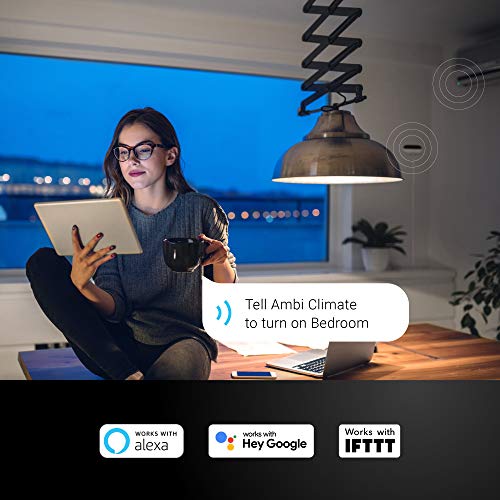 Ambi Climate 2 | Smart Air Conditioner Controller for Mini Split ACs | Smart WiFi Thermostat for Minisplit, Window & Portable AC | Compatible with Alexa, Apple Siri, Google Home, IFTTT, iOS & Android