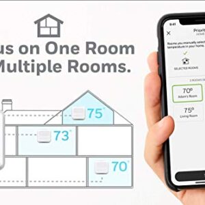 Honeywell Home RCHT9610WFSW2003 RCHT9610WFSW T9 WiFi Thermostat with 1 Smart Room Sensor, Touchscreen Display, Alexa and Google Assist (Renewed)