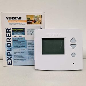 Venstar T3700 Residential Voyager WiFi Ready Thermostat - Works W/ Alexa When WiFi Module Installed, White, 6.3 x 5 x2.3