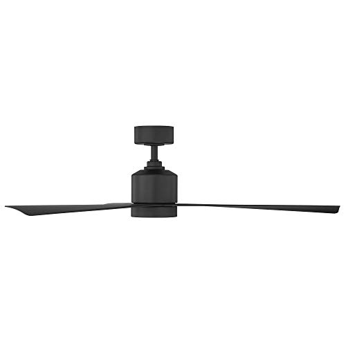 Lotus Smart Indoor and Outdoor 3-Blade Ceiling Fan 54in Matte Black with 3000K LED Light Kit and Remote Control works with Alexa, Google Assistant, Samsung Things, and iOS or Android App