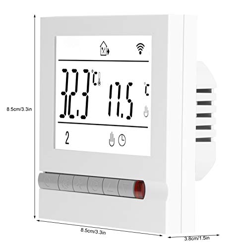 Zerodis Electric Heating Thermostat, WiFi Programmable Smart Electric Baseboard Heater Thermostat LCD Display APP Voice Control, Compatible with Alexa, Google Assistant, Smart Life 95-240V