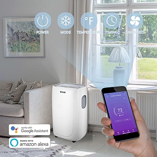 Emerson Quiet Kool 3 in 1 SMART Portable Air Conditioner, Dehumidifier & Fan | Wifi and Voice Control | Amazon Alexa, Google Home | for Rooms up to 300 Sq.Ft | EAPC5RSC1