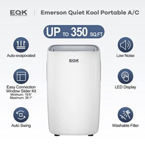 Emerson Quiet Kool 3 in 1 SMART Portable Air Conditioner, Dehumidifier & Fan | Wifi and Voice Control | Amazon Alexa, Google Home | for Rooms up to 300 Sq.Ft | EAPC5RSC1