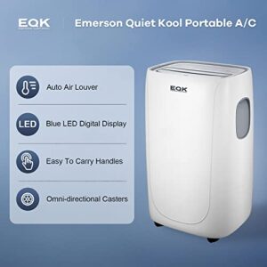 Emerson Quiet Kool 3 in 1 SMART Portable Air Conditioner, Dehumidifier & Fan | Wifi and Voice Control | Amazon Alexa, Google Home | for Rooms up to 300 Sq.Ft | EAPC5RSC1